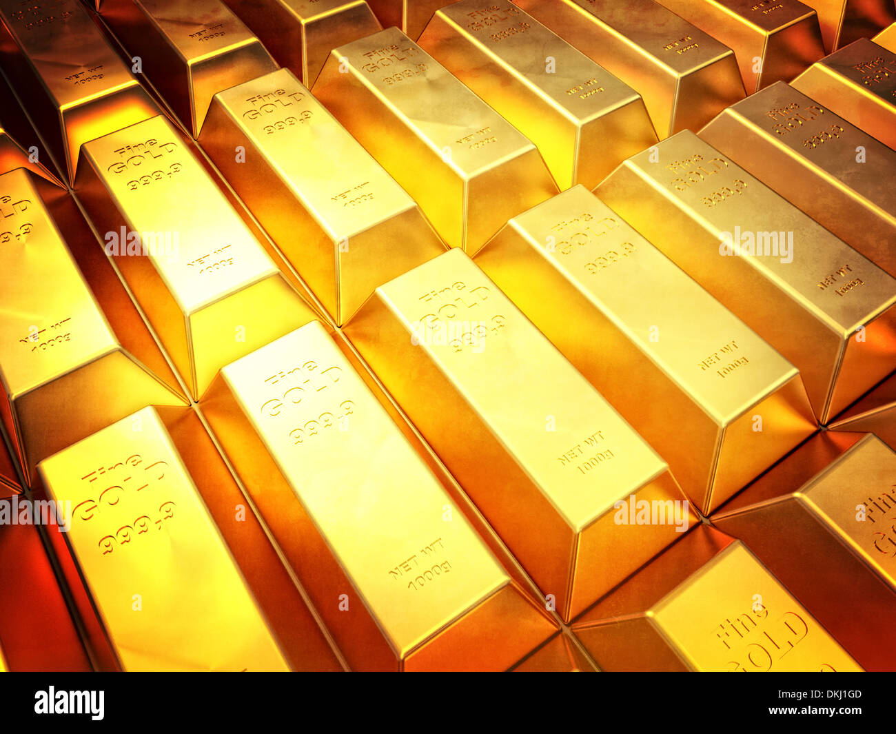 golden ingot background 3d image Stock Photo - Alamy