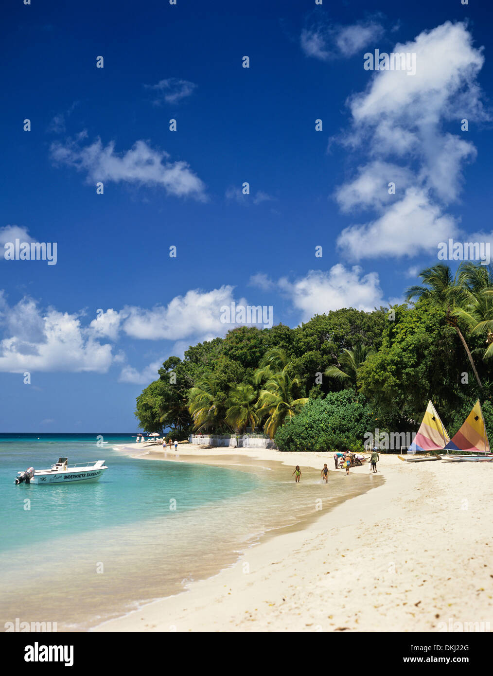 Holetown beach, Saint James, Barbados, Caribbean Stock Photo - Alamy
