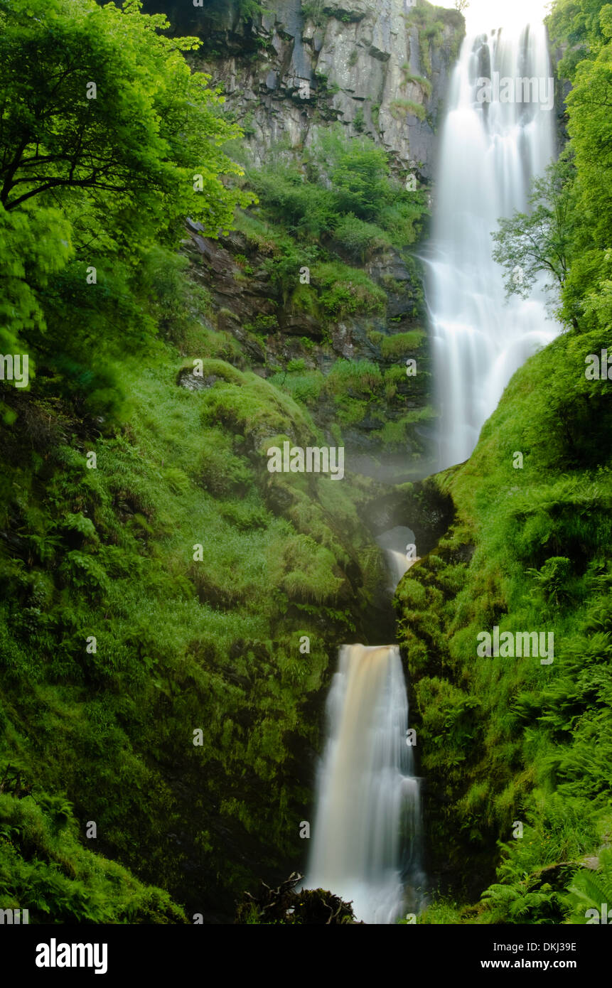Pistyll Rhaeadr waterfall, Powys Stock Photo - Alamy
