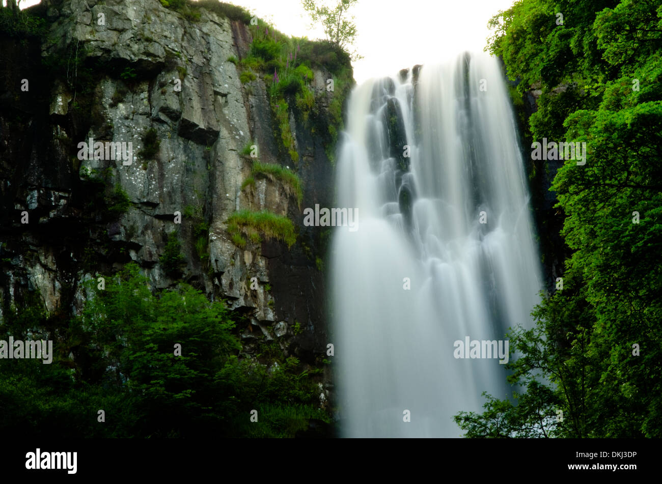 Pistyll Rhaeadr waterfall, Powys, Wales Stock Photo - Alamy