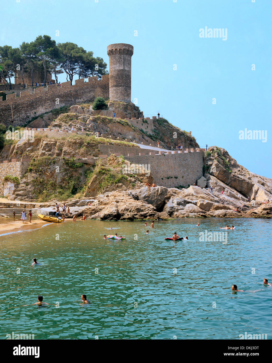 Fortress of Tossa de Mar, Costa Brava, Spain Stock Photo - Alamy