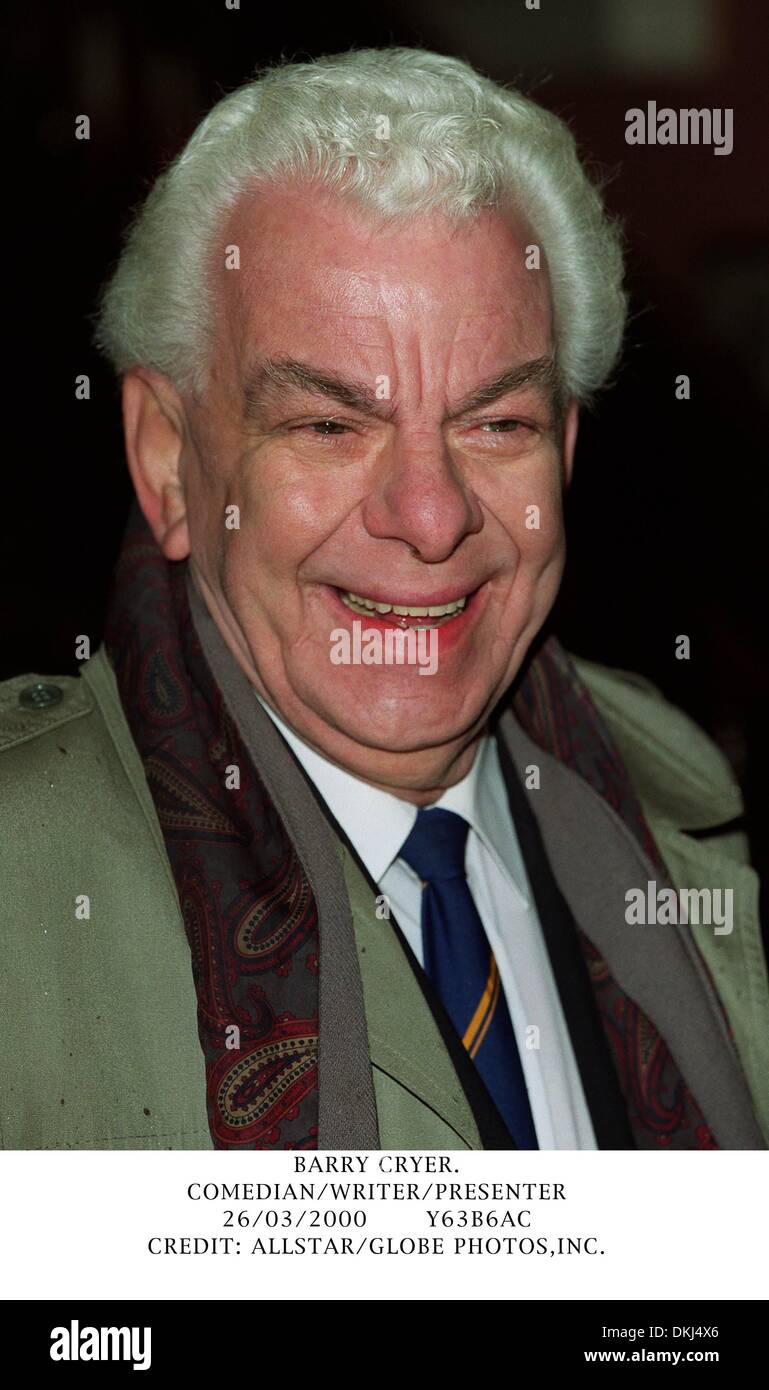 Mar. 26, 2000 - BARRY CRYER..COMEDIAN/WRITER/PRESENTER.26/03/2000 ...