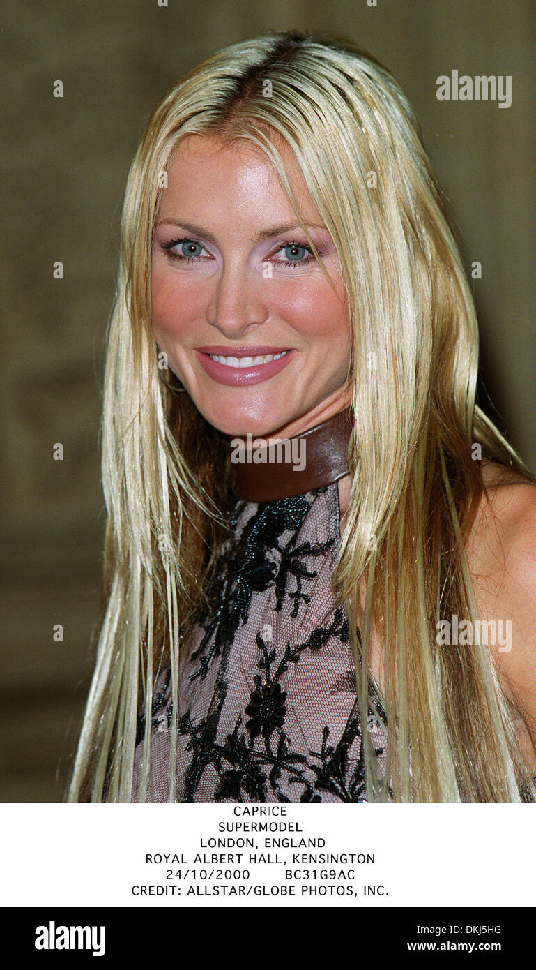 Oct. 24, 2000 - ROYAL ALBERT HALL, KENSINGTON - CAPRICE.SUPERMODEL ...