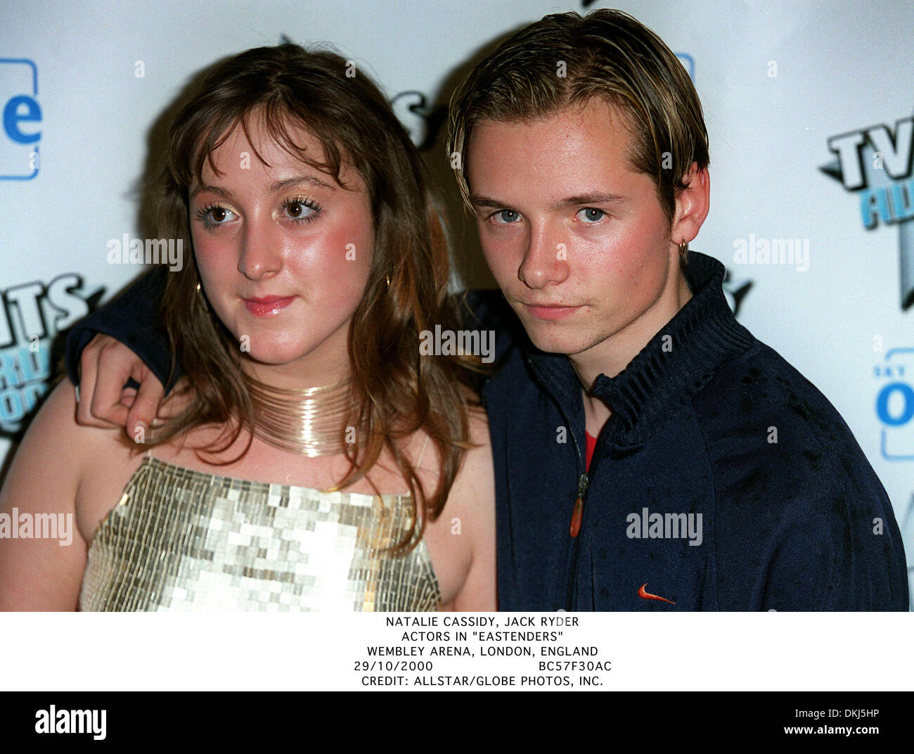Oct. 29, 2000 - WEMBLEY ARENA, LONDON, ENGLAND - NATALIE CASSIDY, JACK ...