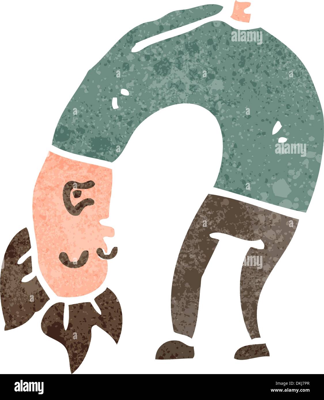 Retro cartoon with texture. Isolated on White Stock Vector Image & Art ...