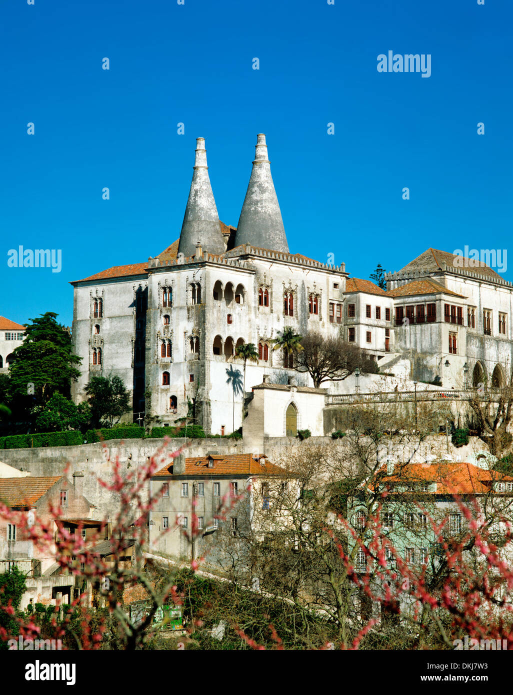 The Sintra National Palace (Town Palace), Sintra, Portugal Stock Photo ...