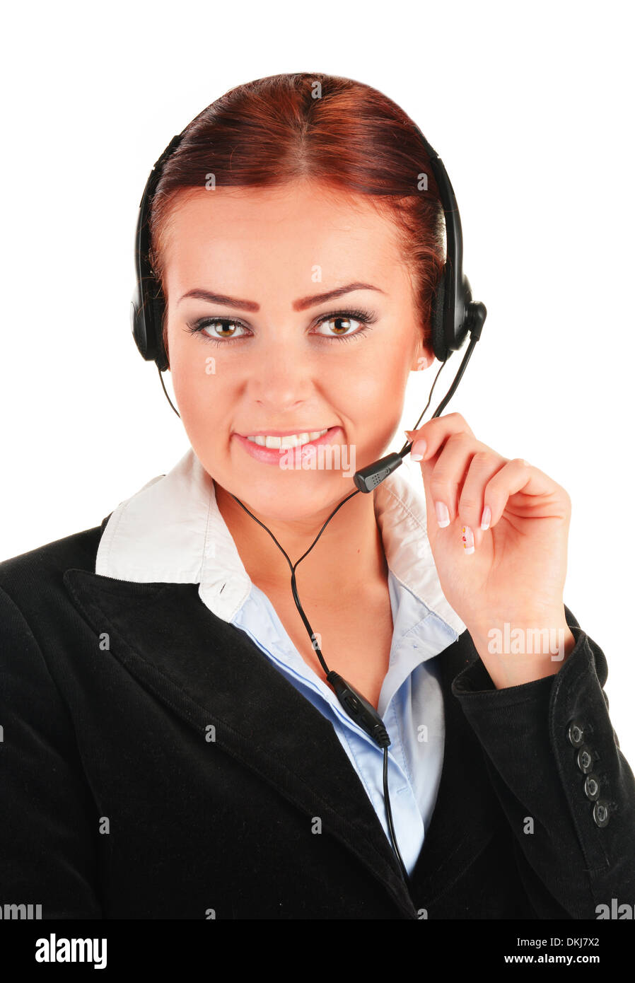 Call center operator. Customer support. Help desk Stock Photo - Alamy