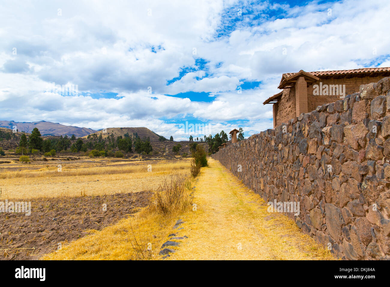 Raqchi, Inca archaeological site in Cusco, Peru (Ruin of Temple of ...