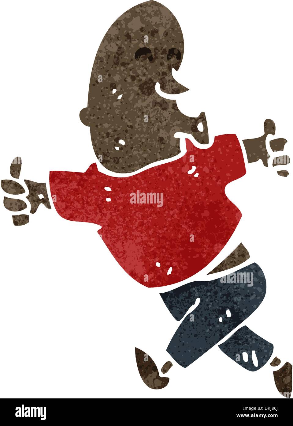 Bald man running Stock Vector Images - Alamy