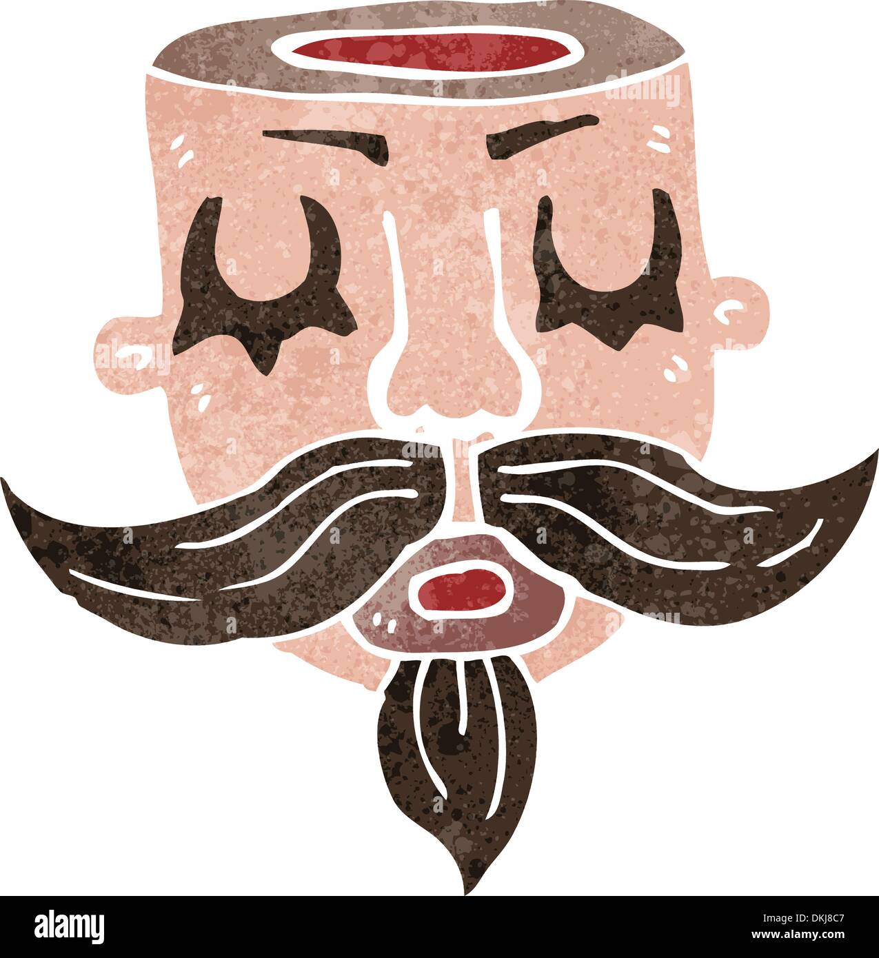 Retro cartoon with texture. Isolated on White Stock Vector Image & Art ...