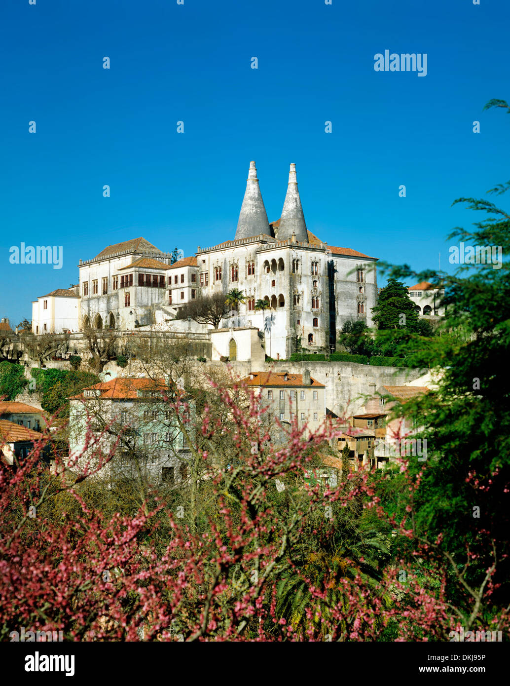 The Sintra National Palace (Town Palace), Sintra, Portugal Stock Photo ...