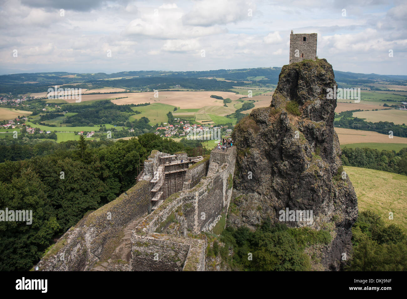 Aerial view of Medieval Trosky castle in Czech Republic Stock Photo - Alamy