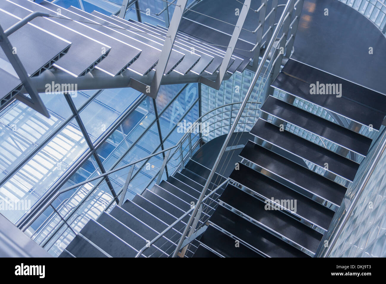 Open stairwell in a modern office building Stock Photo - Alamy