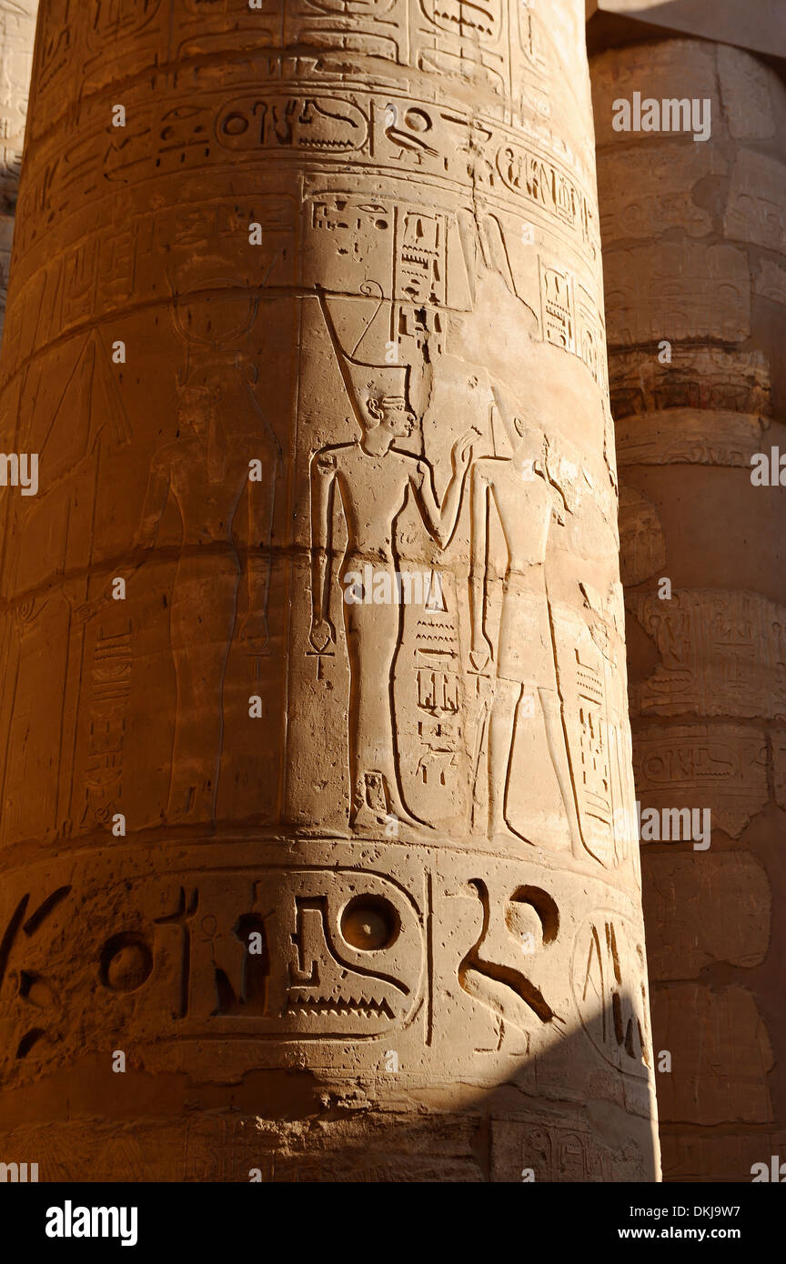 Column hall in karnak temple hi-res stock photography and images - Alamy