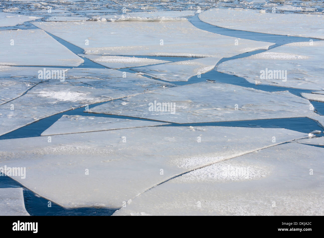 Frozen sea with big ice floes Stock Photo - Alamy