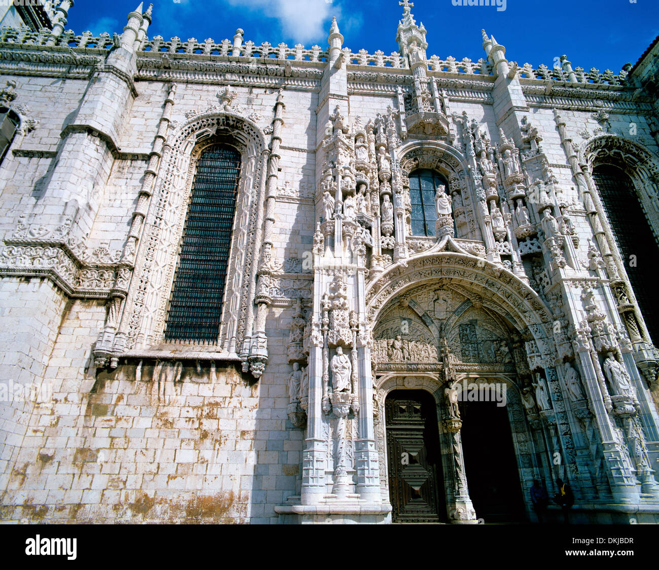 Facade of Jeronimos Monastery (Hieronymites Monastery), Lisbon ...