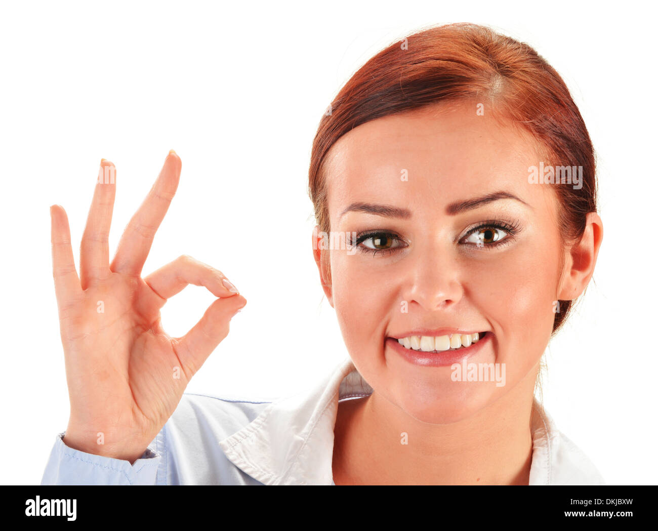 Showing ok sign eye hi-res stock photography and images - Alamy