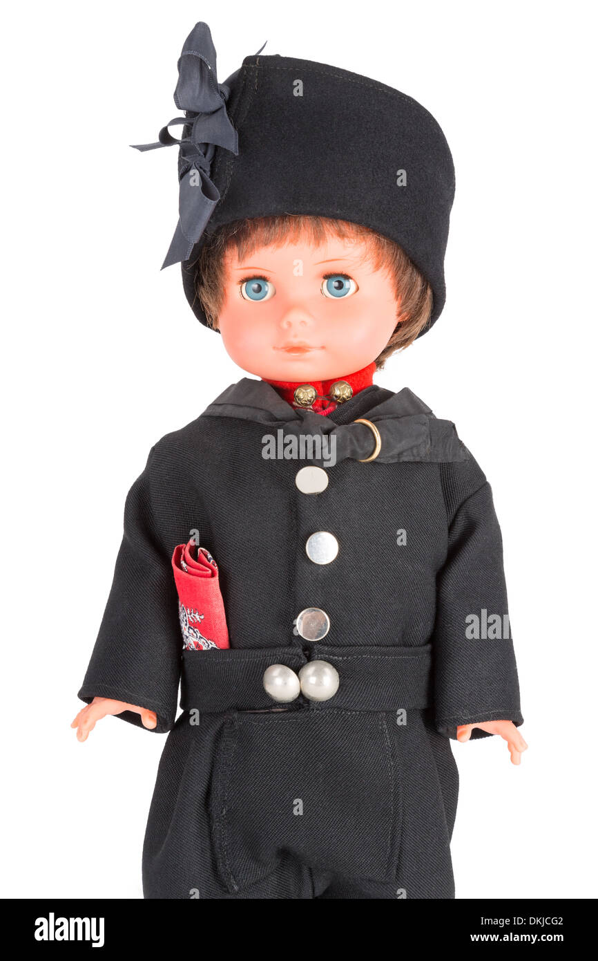 Male puppet with traditional clothes of Urk, a fishing village of the ...