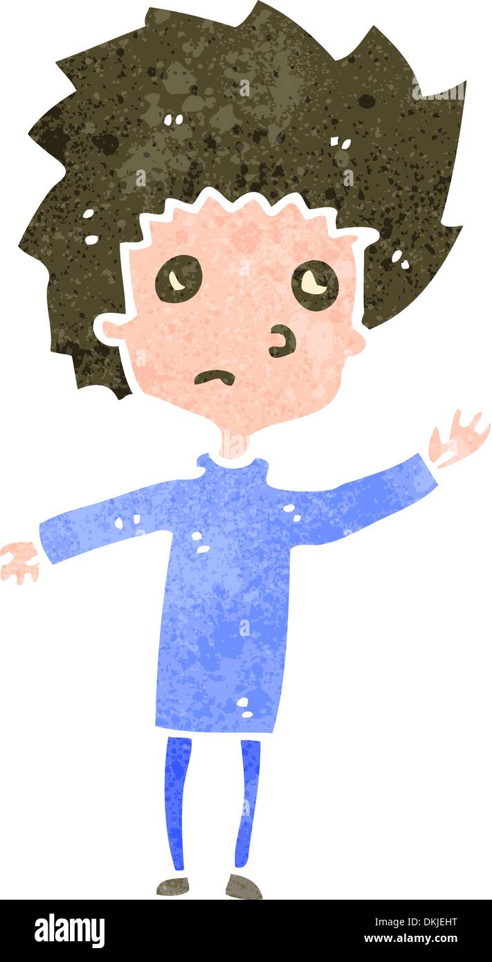 Retro cartoon illustration. On plain white background Stock Vector ...