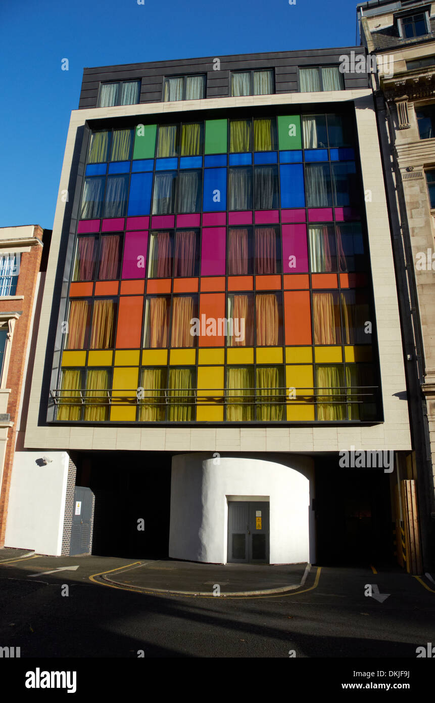 The rear facade of The Indigo Hotel on Rumford Place in Liverpool ...