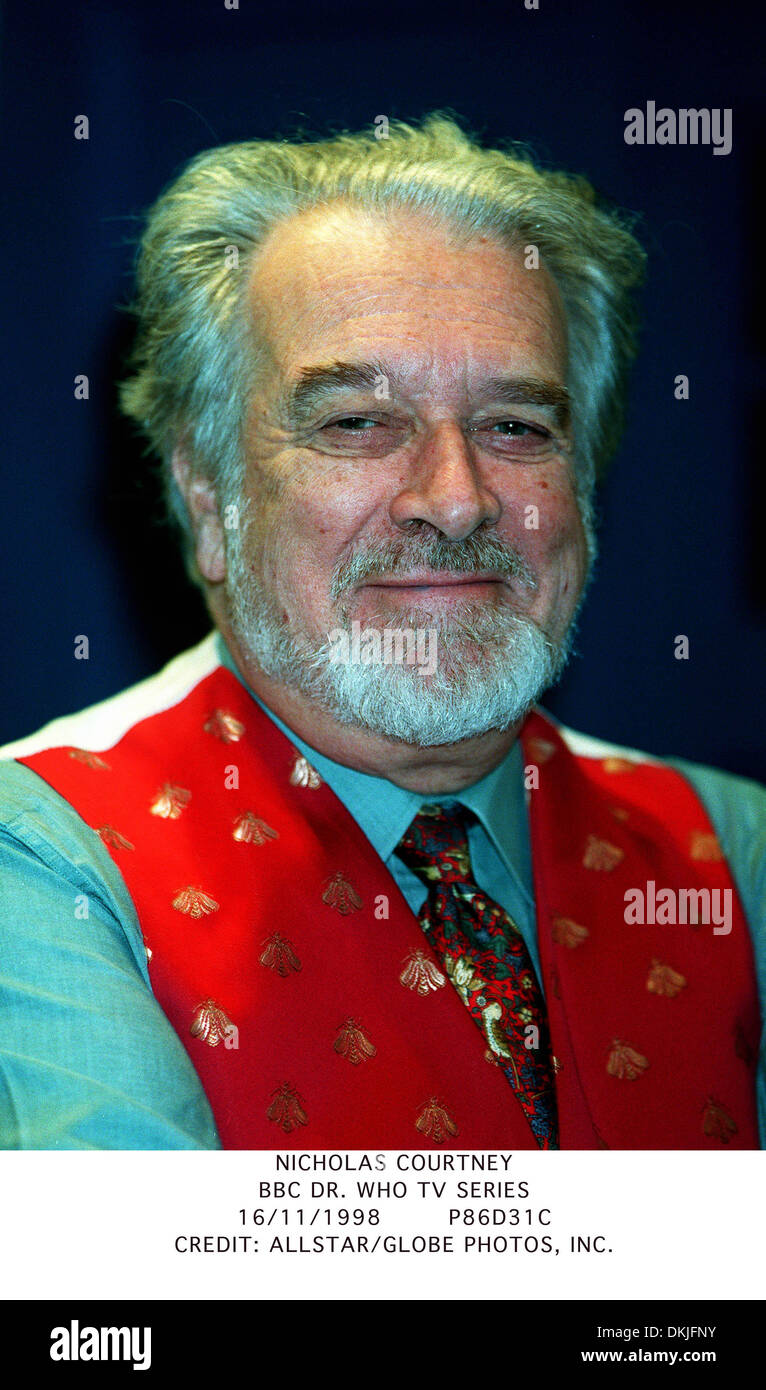 NICHOLAS COURTNEY.BBC DR. WHO TV SERIES.16/11/1998.P86D31C Stock Photo ...