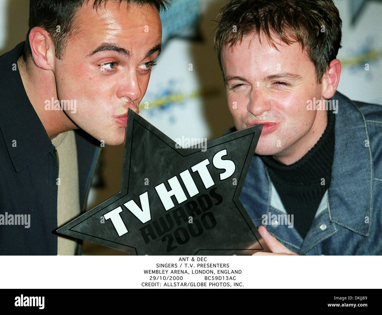 Oct. 29, 2000 - WEMBLEY ARENA, LONDON, ENGLAND - ANT & DEC.SINGERS / T ...