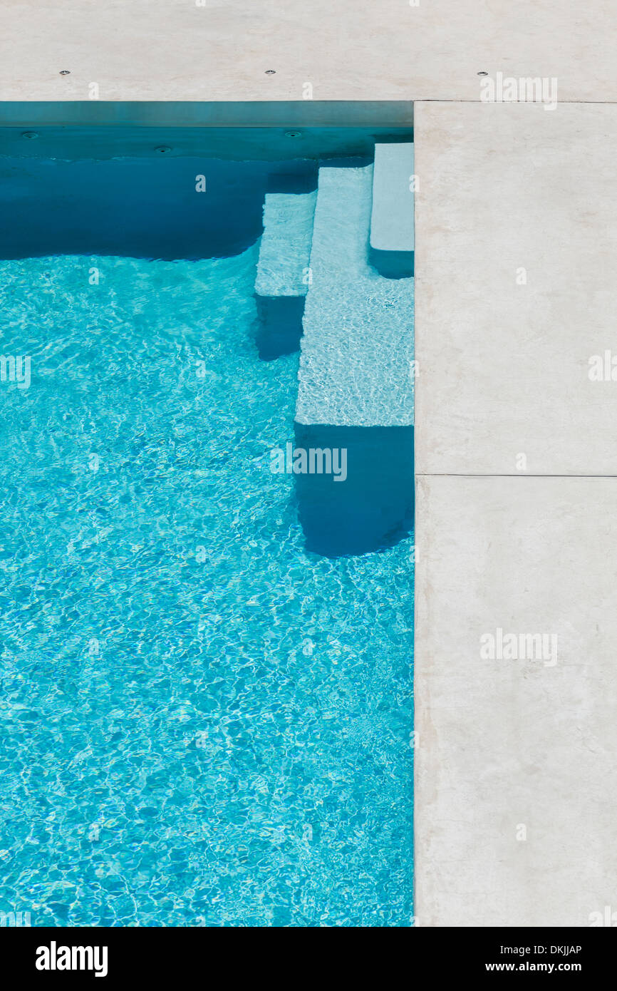 swimming pool with stair Stock Photo - Alamy