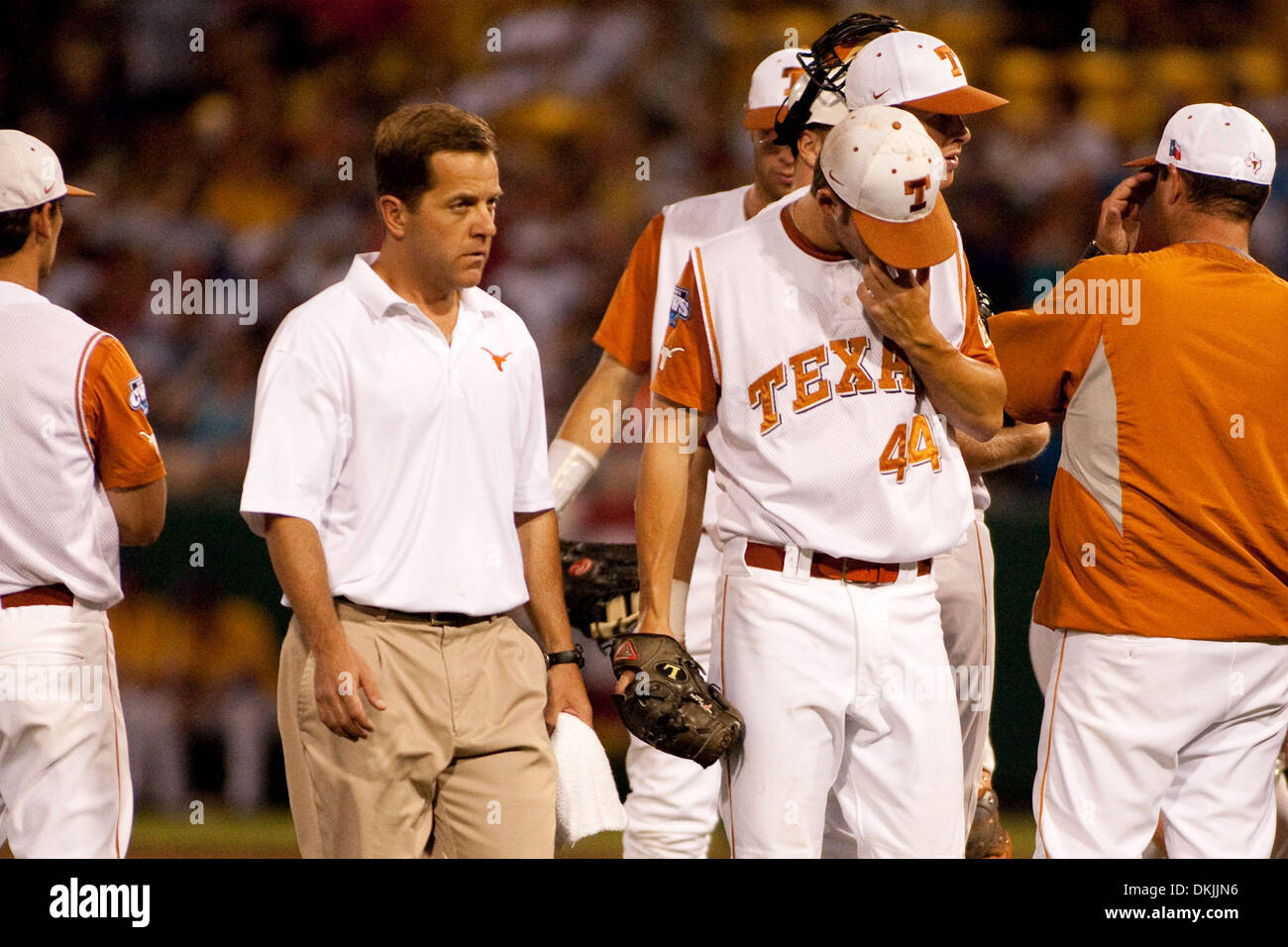 June 24, 2009 - Omaha, NE, U.S - 24 June 2009: Texas' Austin Wood #44 ...