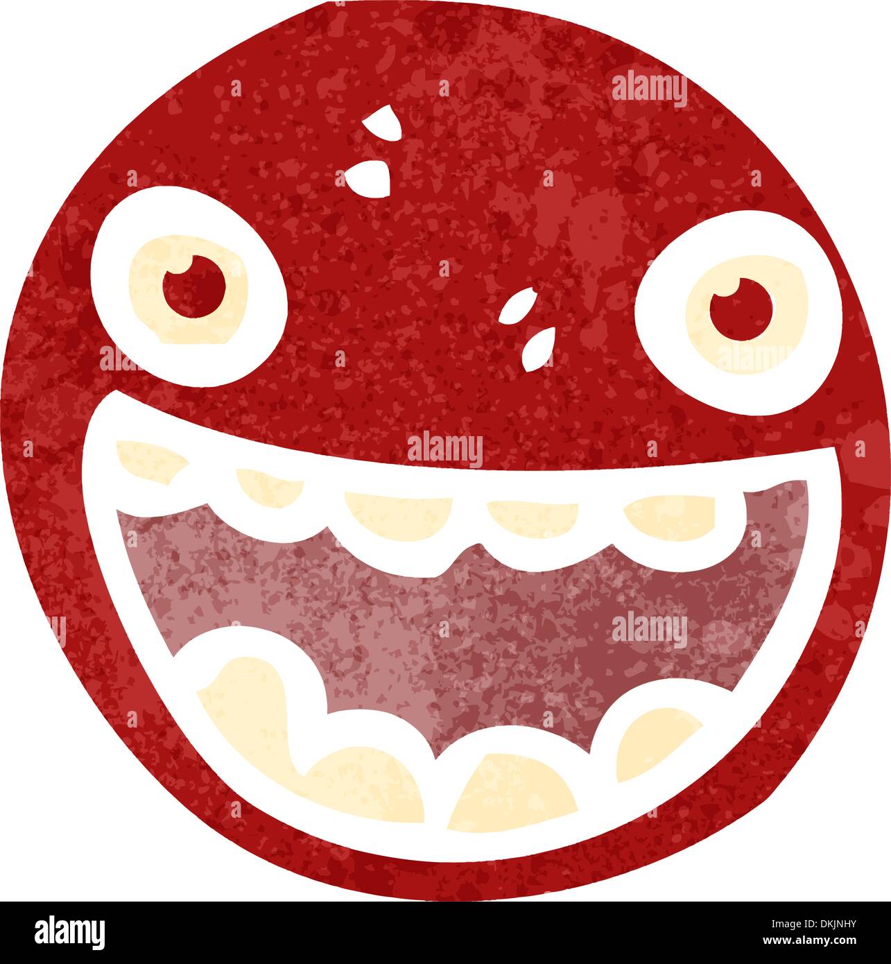 Retro cartoon illustration. On plain white background Stock Vector ...