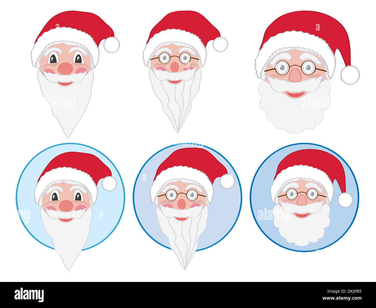 Cartoon santa face hi-res stock photography and images - Alamy