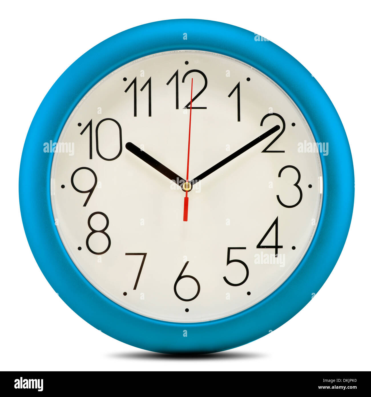 Wall clock isolated on white background Stock Photo - Alamy