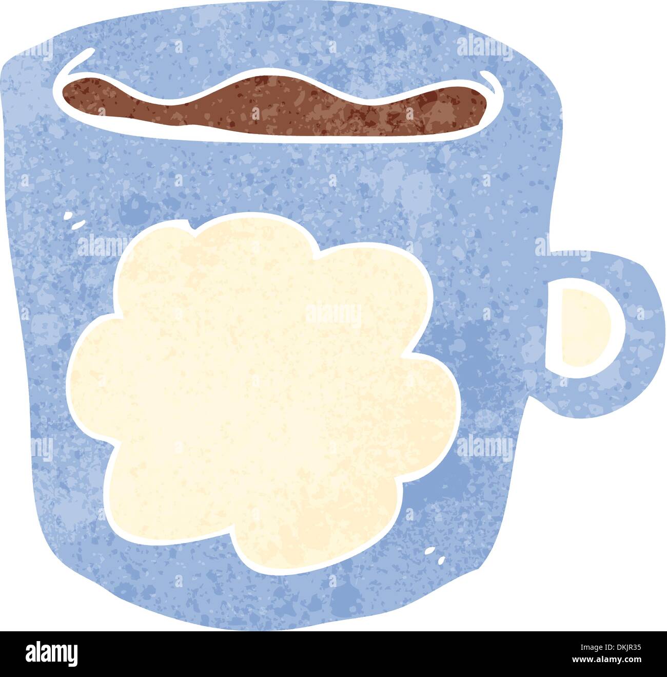 Retro cartoon illustration. On plain white background Stock Vector ...