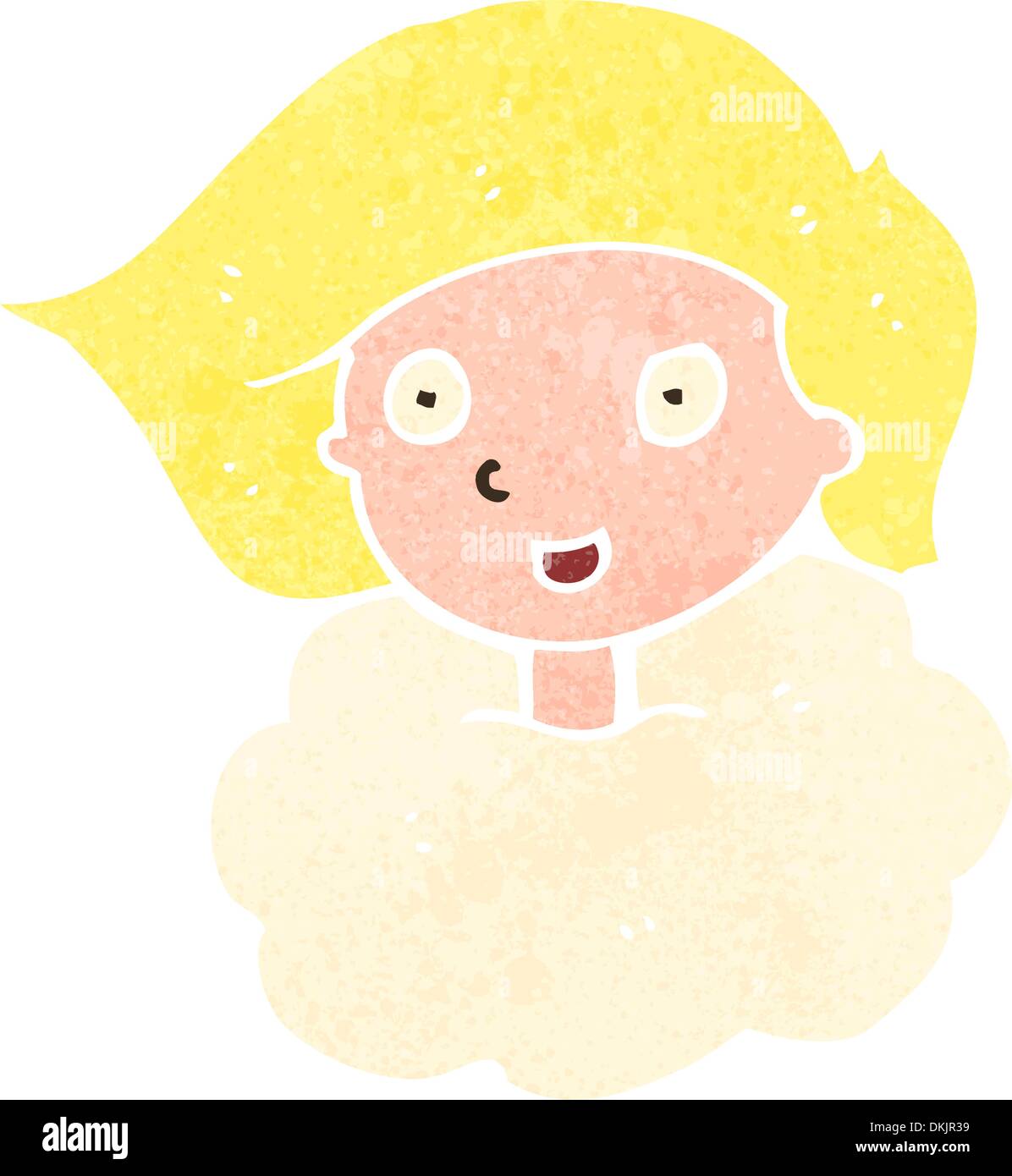Retro cartoon illustration. On plain white background Stock Vector ...