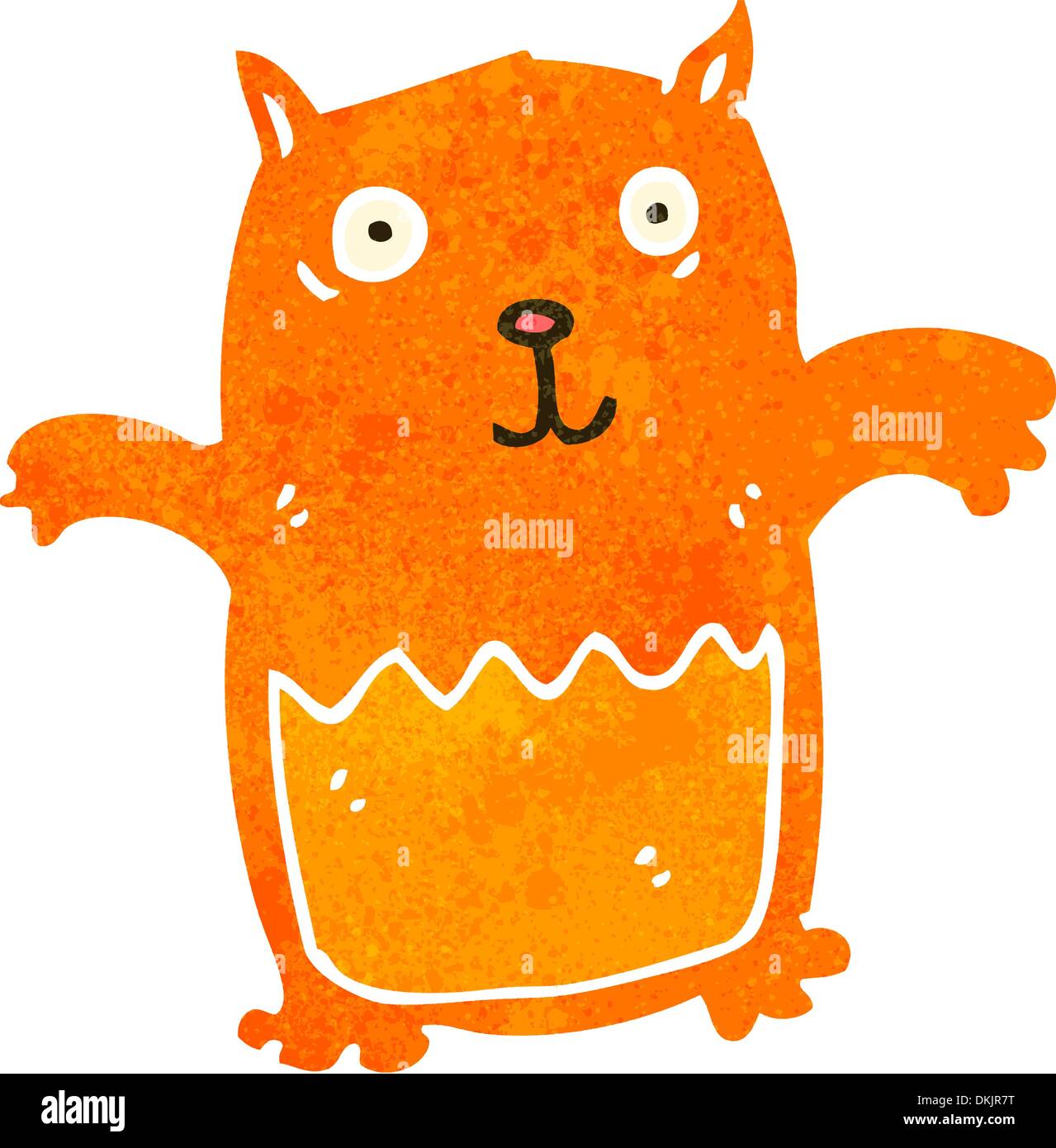 Retro cartoon illustration. On plain white background Stock Vector ...