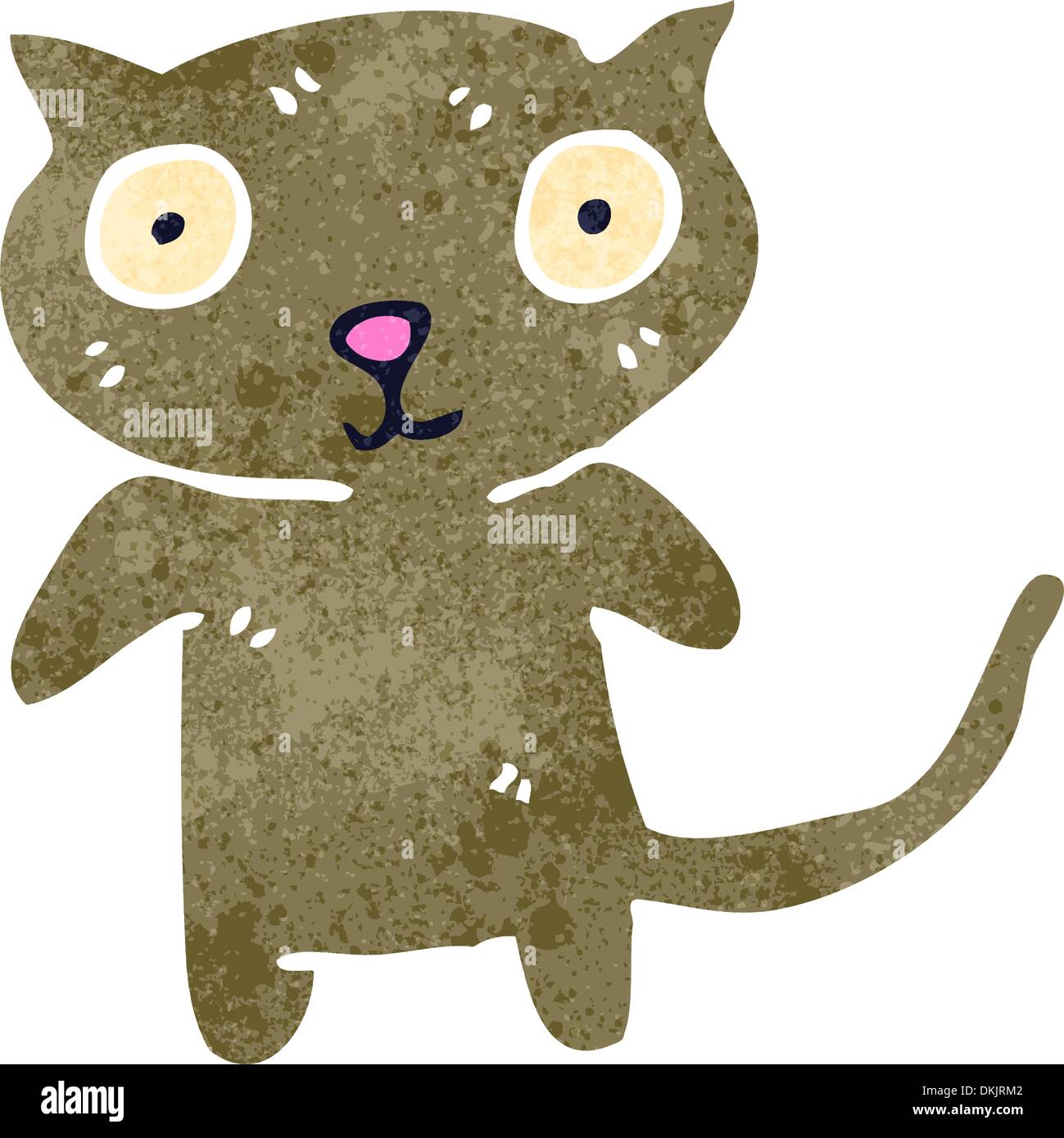 Retro cartoon illustration. On plain white background Stock Vector ...