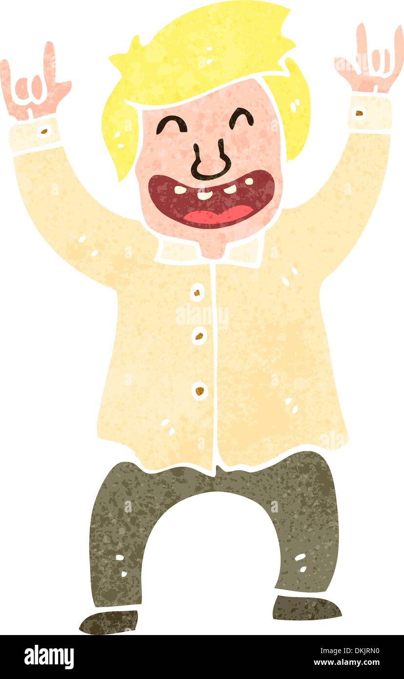 Retro cartoon illustration. On plain white background Stock Vector ...