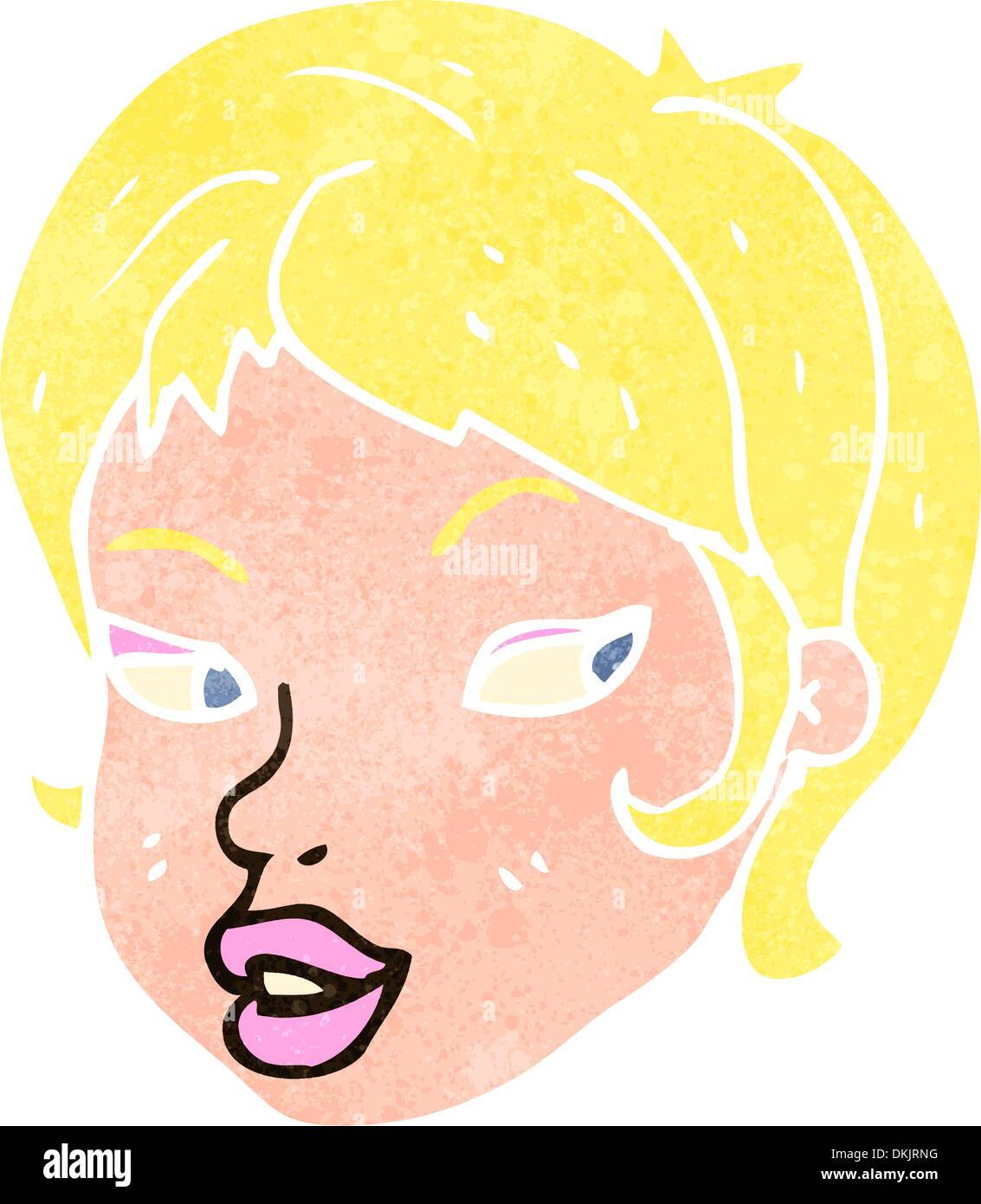 Retro cartoon illustration. On plain white background Stock Vector ...