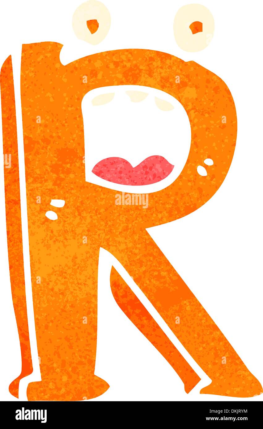 Retro cartoon illustration. On plain white background Stock Vector ...