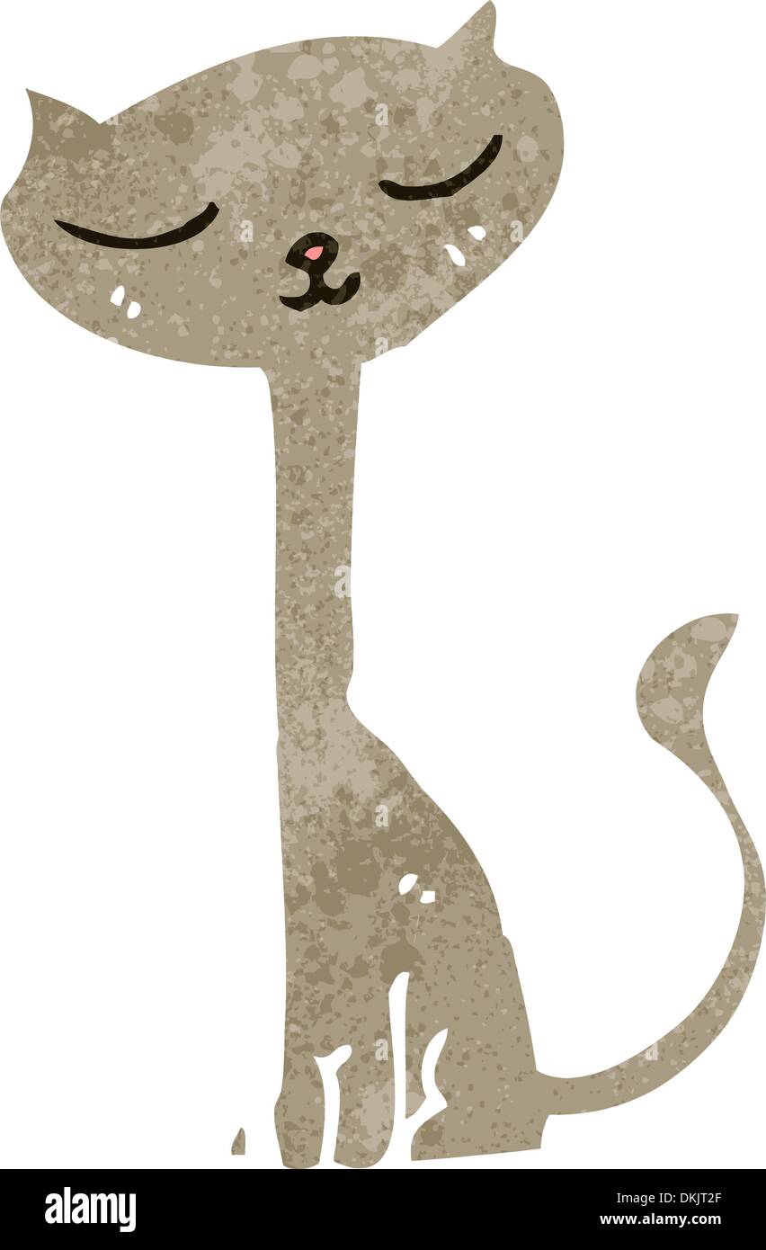 Retro cartoon illustration. On plain white background Stock Vector ...