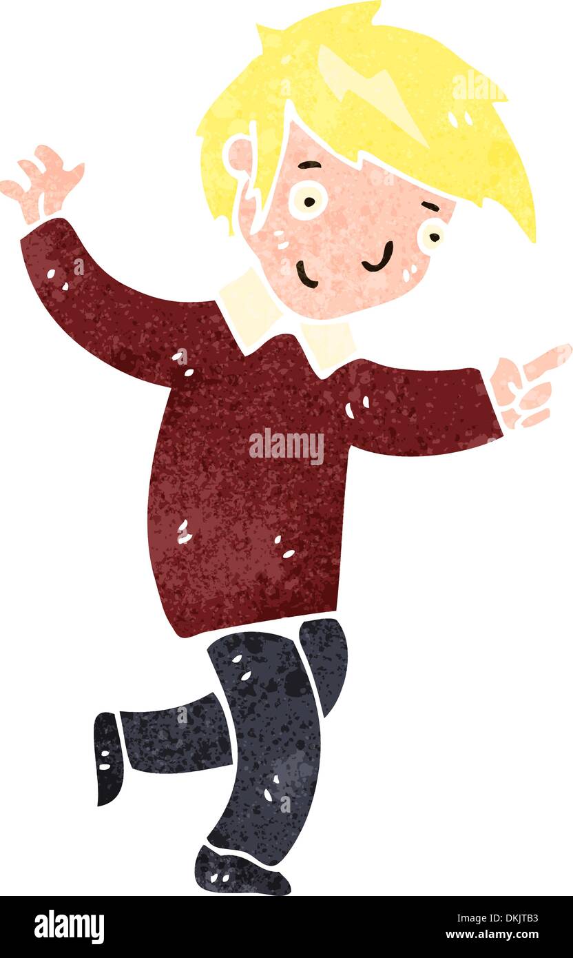 Retro cartoon illustration. On plain white background Stock Vector ...