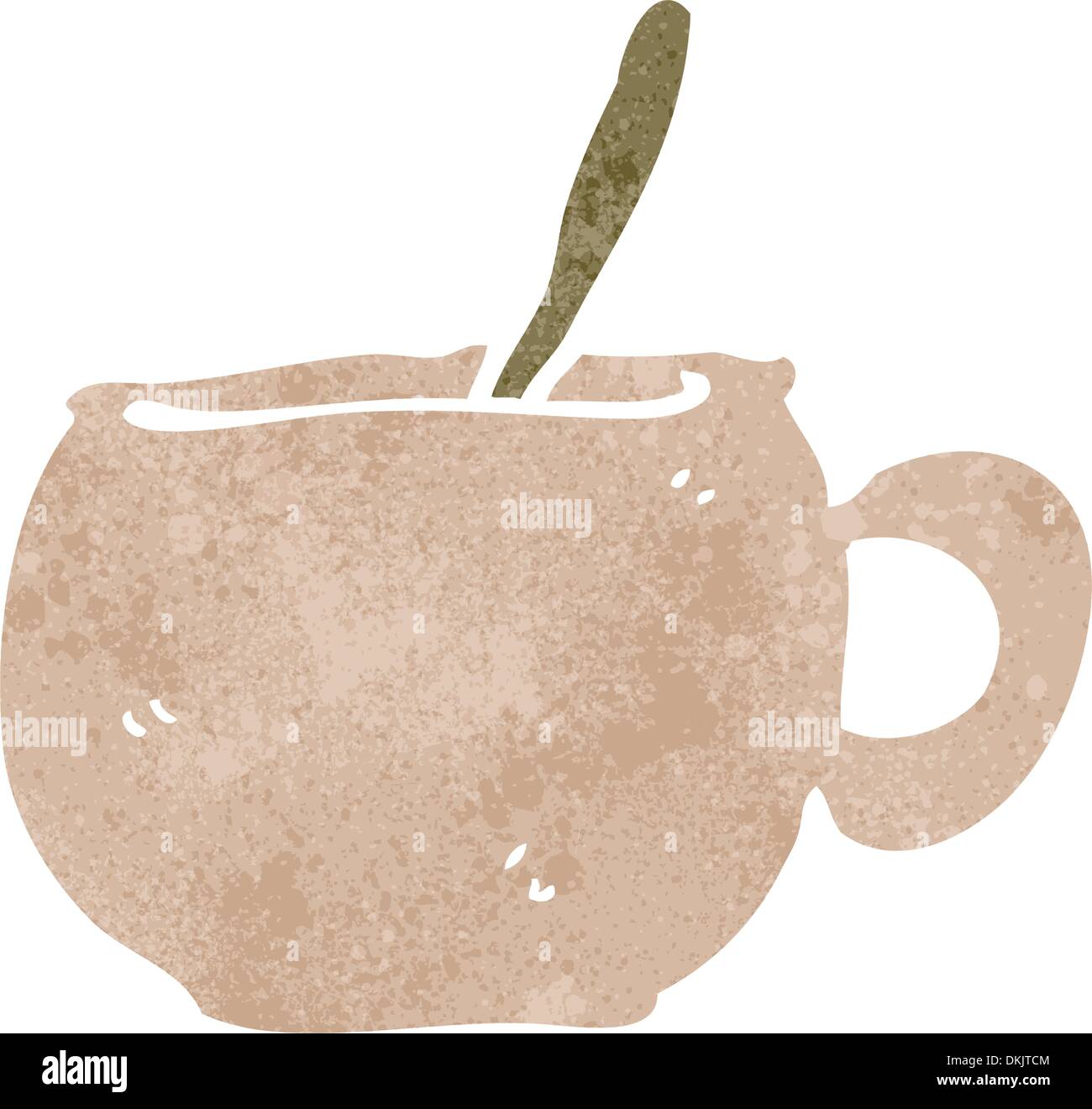 Retro cartoon illustration. On plain white background Stock Vector ...