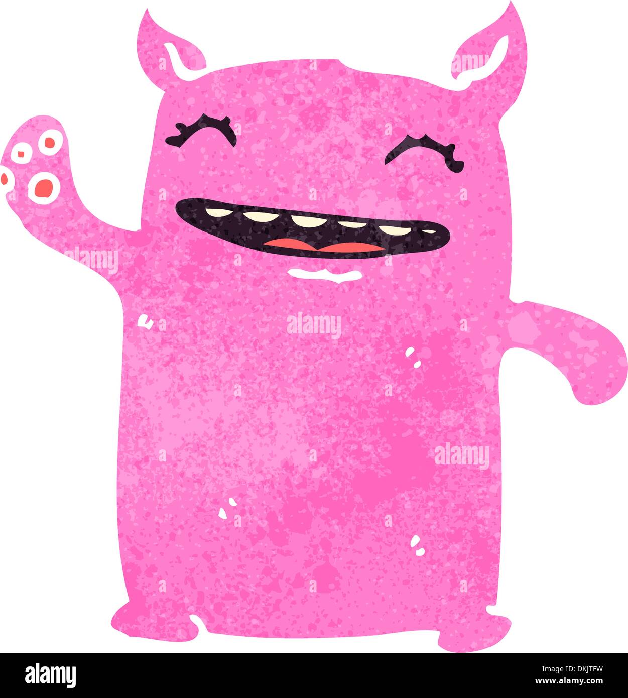 Retro cartoon illustration. On plain white background Stock Vector ...