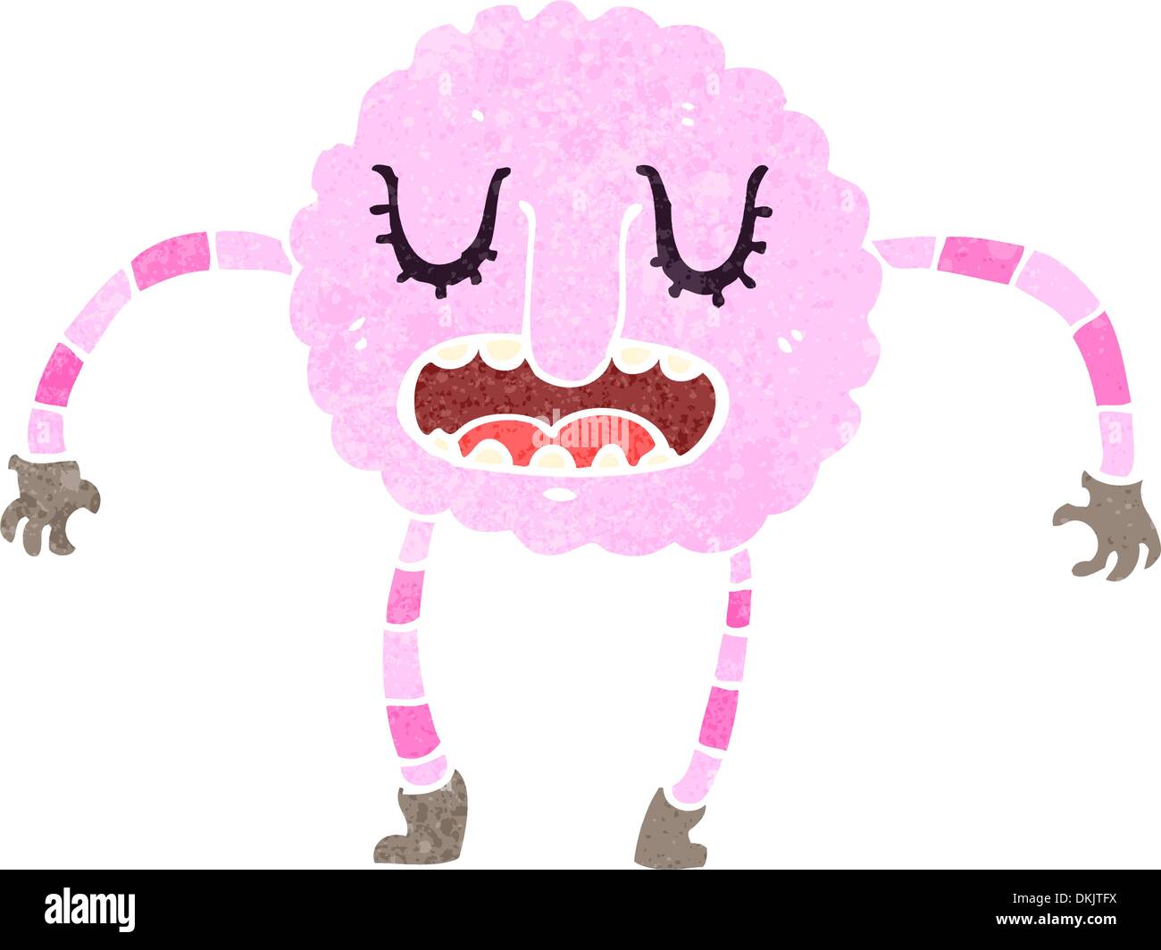 Retro cartoon illustration. On plain white background Stock Vector ...