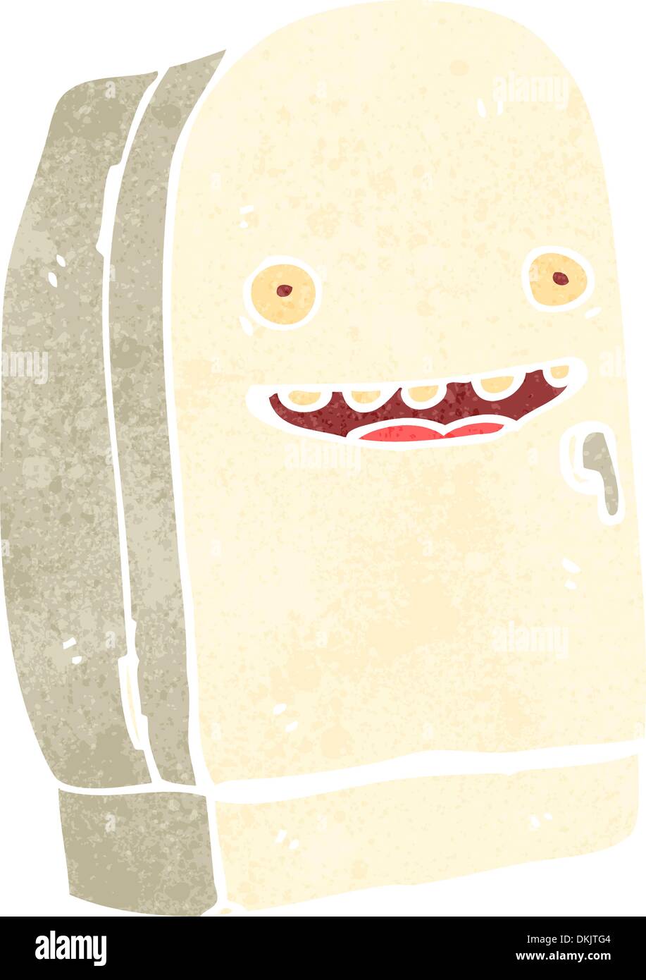 Retro cartoon illustration. On plain white background Stock Vector ...