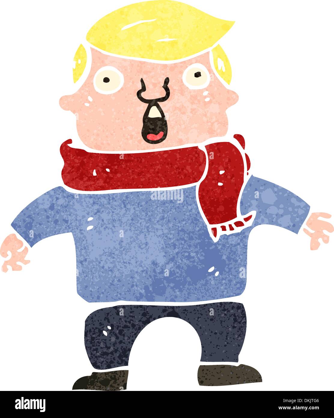 Retro cartoon illustration. On plain white background Stock Vector ...