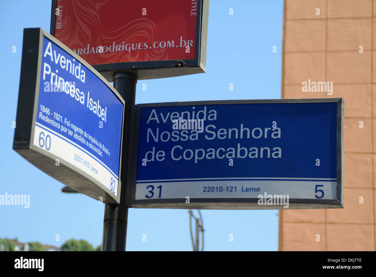 Beach sign on Copacabana beach, Rio de Janeiro, Brazil Stock Photo - Alamy