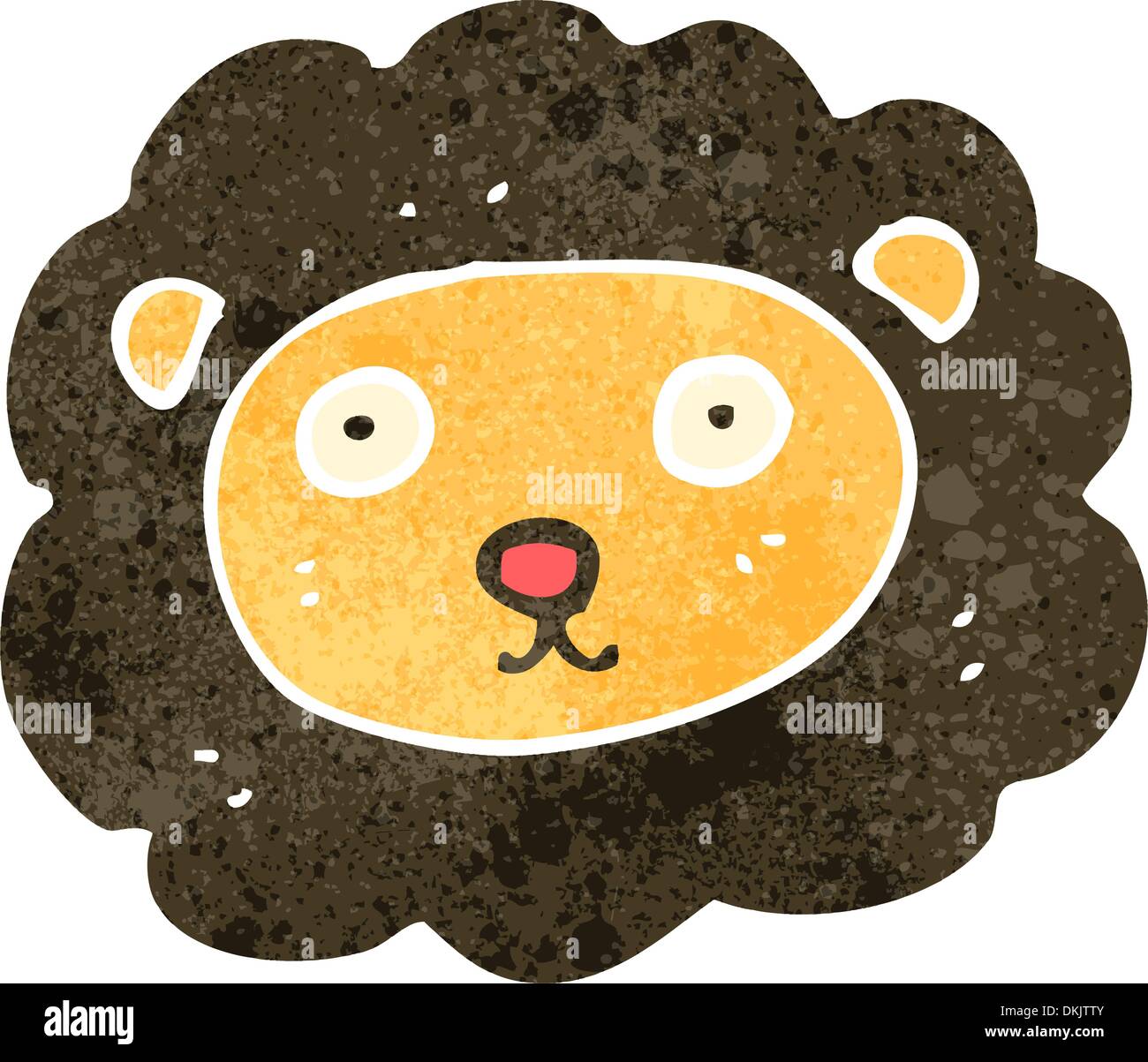 Retro cartoon illustration. On plain white background Stock Vector ...
