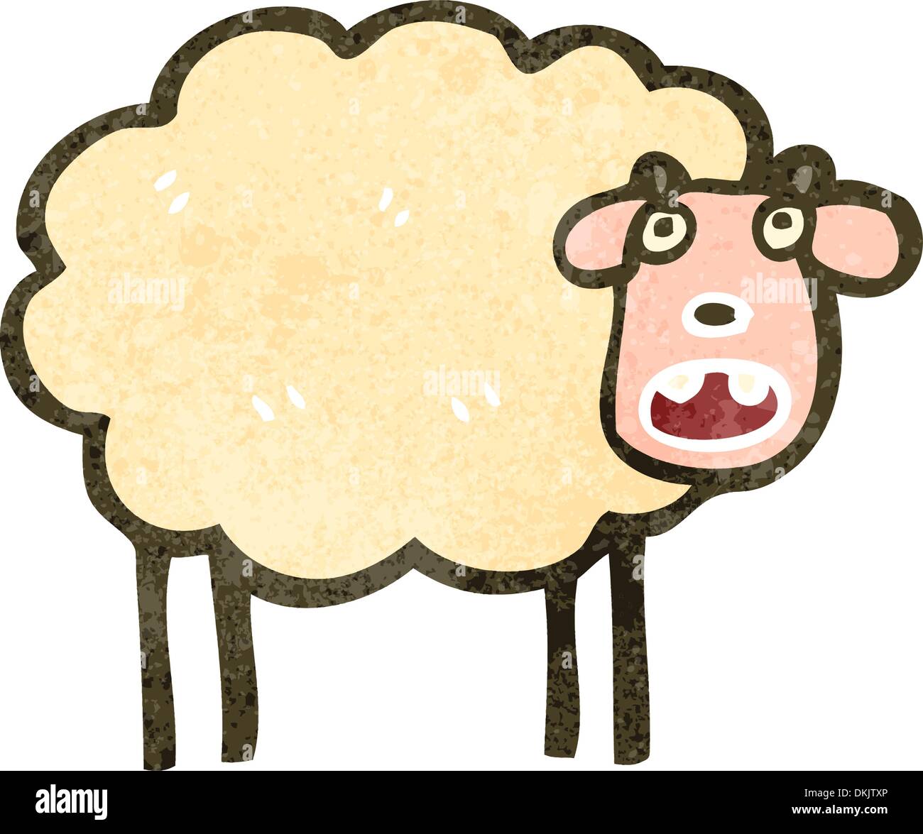 Retro cartoon illustration. On plain white background Stock Vector ...