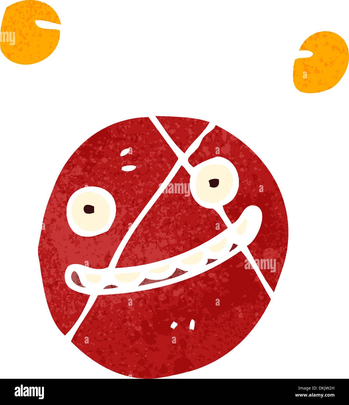 Retro cartoon illustration. On plain white background Stock Vector ...