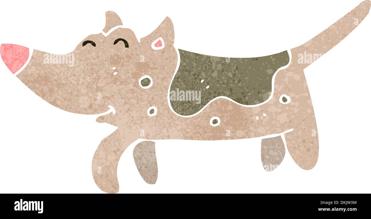 Retro cartoon illustration. On plain white background Stock Vector ...